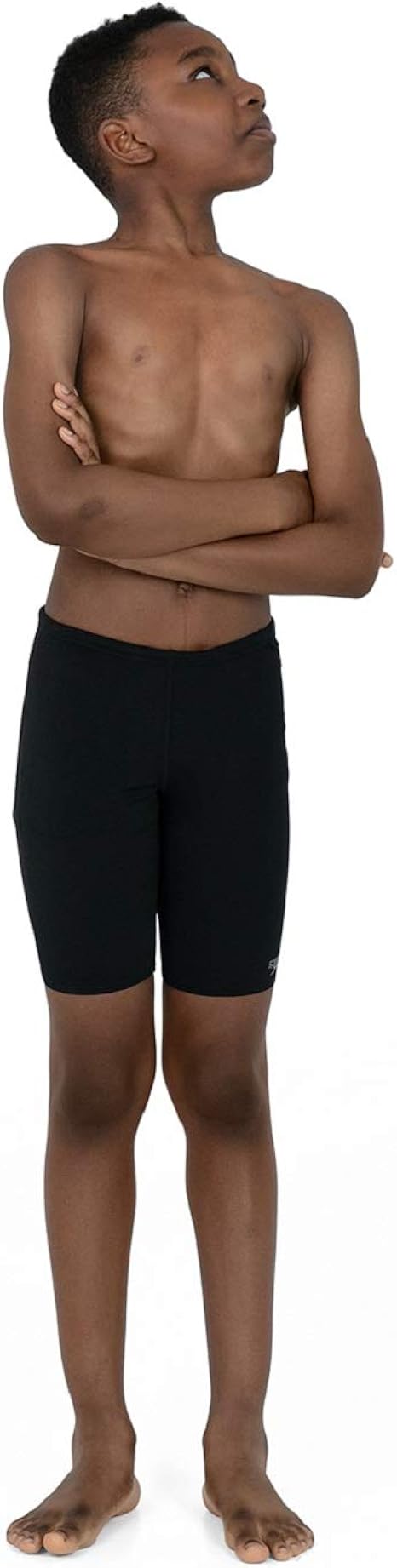 Speedo Boys Jammer Endurance+ Swim Shorts (11-12 Years) (Black): Amazon ...