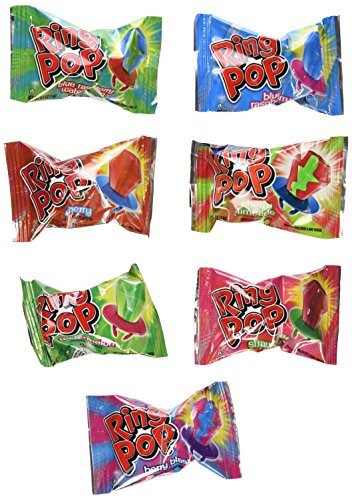 Buy Ring Pop Hard Candy Pops, Variety Pack, 40 Count by Ring POP Online ...