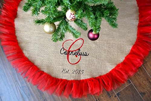 Gorgeous Personalized Christmas Tree Skirts Add Christmas Spirit ...