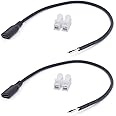 Amazon.com: ELNONE 2PCS USB C Female Pigtail, 0.3M/1Feet 22AWG Type C ...