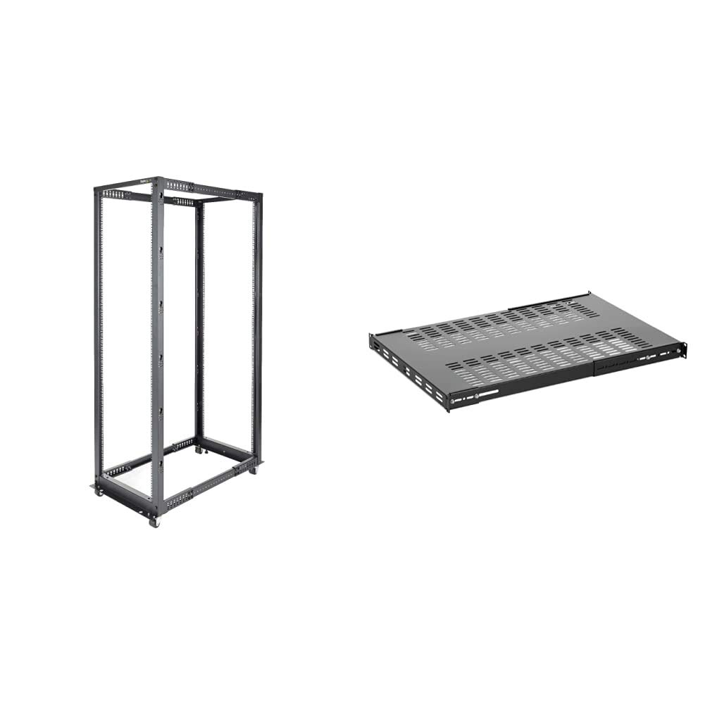 Mua StarTech.com 42U Open Frame Server Rack, Black & 1U Adjustable ...