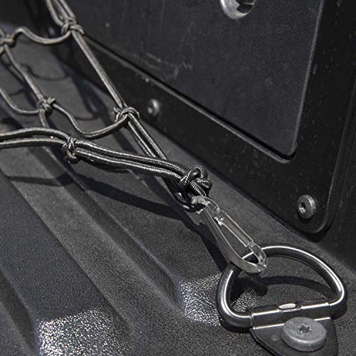 4’ x 6’ Bungee Cargo Net Stretches to 8’ x 12’, 5mm Rubber Rope, Thick ...