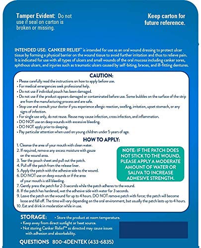 DenTek Canker Cover Patch, 6 Count | Pricepulse