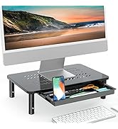 Amazon.com: FITUEYES Monitor Stand - 2 Tier Computer Monitor Riser with ...