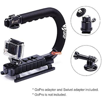 Amazon.com : Zeadio Video Action Stabilizing Handle Grip Handheld ...