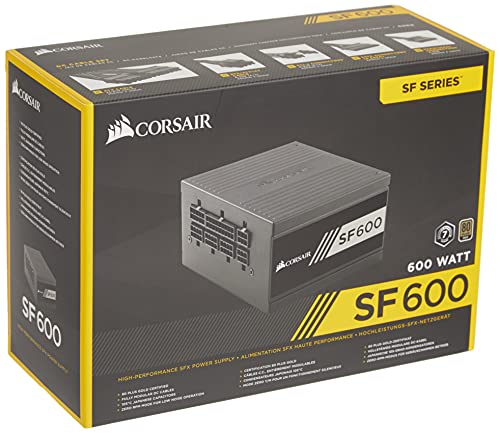 Corsair SF Series, SF600, 600 Watt, Fully Modular Power Supply, 80+ Gold Certified | Pricepulse
