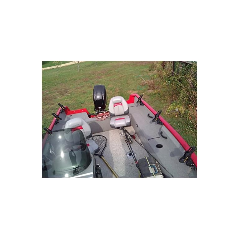 4x Rod Holder for Tracker Boat Versatrack System - With Cannon Rod ...