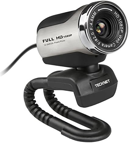 HD Webcam, Tecknet 1080P Plug and Play Web Camera with Noise-canceling ...