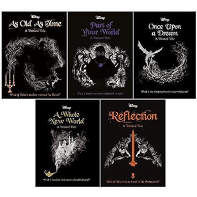 Buy Disney Twisted Tales 5 Books Collection Set Disney As Old As Time ...