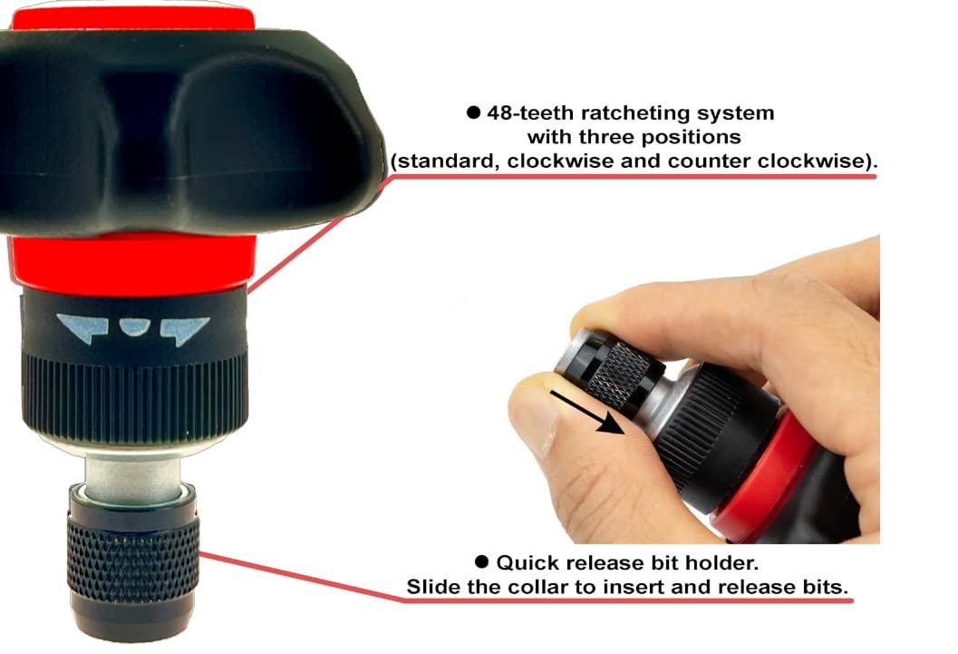 Mua Ratcheting Screwdriver Multi-Purpose Bits Set - I-RATCHET Ergonomic ...