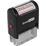 Amazon.com : FAXED Self Inking Rubber Stamp - Red Ink : Business Stamps ...