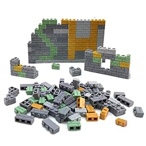 Amazon.com: SPRITE WORLD 140 Pieces Brick Wall Blocks Compatible for ...