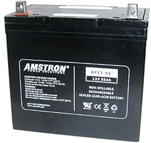 Amstron 12V / 55Ah Battery - NB Terminal (BCI Group 22NF), Batteries ...