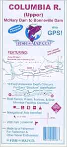 Columbia River, Upper, OR/WA Fishing Map: Fish-n-Map Company ...