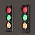 NIUYAO Remote Control Traffic Light Wall Light Retro Industrial Wall ...