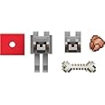 Amazon.com: Mattel Minecraft Diamond Wolf Action Figure with ...