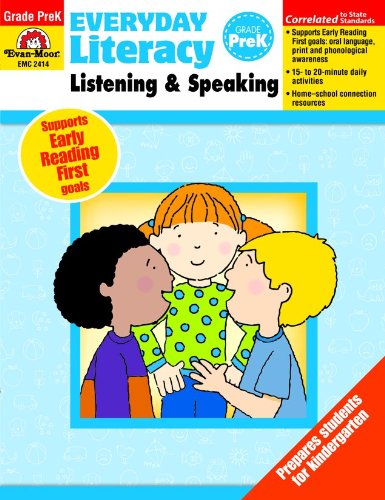 Amazon.com: Everyday Literacy Listening and Speaking, Grade Pre-K ...
