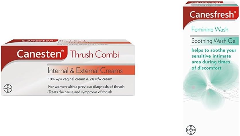 Canesten Thrush Internal & External Cream Combi with Canesfresh ...