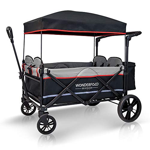 WONDERFOLD X4 Multi-Function Pull & Push 4 Passenger Quad Stroller ...