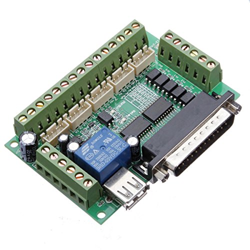 Buy Davitu 5 Axis CNC Breakout Interface Board For Stepper Driver Mach3 ...