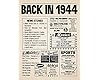 Amazon.com: 8x10 1944 Birthday Gift // Back in 1944 Newspaper Poster ...