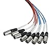 Seismic Audio SADROP-8x50 8 Channel Drop Snake Cable, 50-Feet Pro Audio ...
