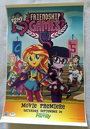 MY LITTLE PONY EQUESTRIA GIRLS FRIENDSHIP GAMES 12"x18" Original Promo ...
