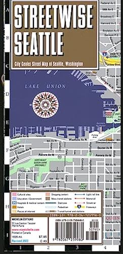 Streetwise Seattle Map: Laminated City Center Street Map of Seattle ...