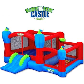 Amazon.com: Blast Zone Sidekick Bounce House, Ball Pit, Slide and Hoop ...