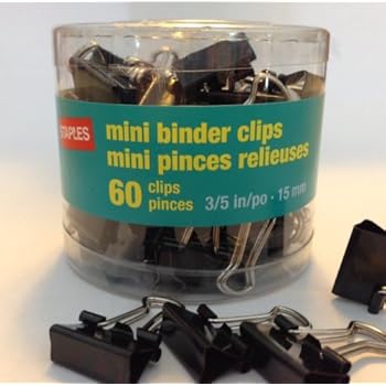 Amazon.com : ACCO Binder Clips, Mini, 1 Box, 12 Clips/Box (72010 ...