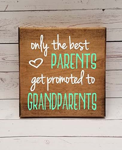 Amazon.com: Only the best PARENTS get promoted to GRANDPARENTS Small ...