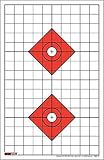Amazon.com : PlusTactical M4 Carbine 25 Meter Zeroing Target on EZ Peel ...