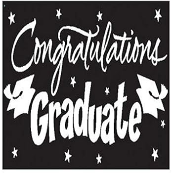 Amazon.com: Creative Converting Congrats Grad Paper Art Gigantic ...