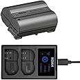 Amazon.com : Nikon EN-EL15c Rechargeable Li-ion Battery Bundle with USB-C Charger with LCD ...