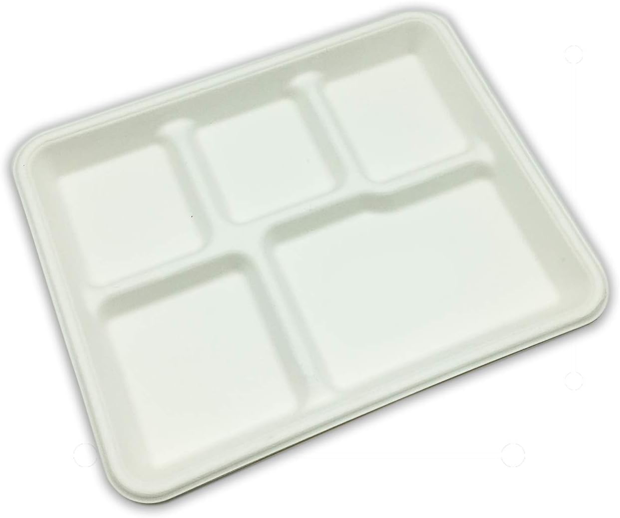 Ecodine 318x218x26 mm Bagasse Disposal Tray Heavy Duty Eco-Friendly Big ...