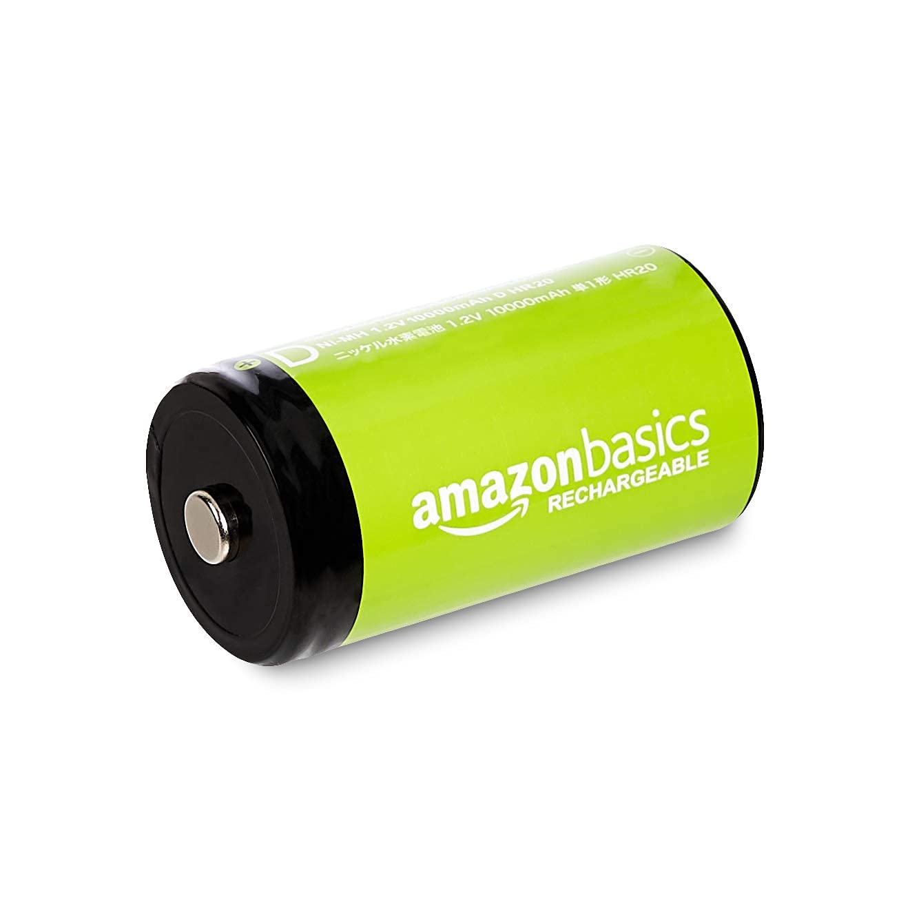 Amazon Basics Rechargeable D Cell Batteries, 4-Pack, NiMH, 10000 MAh ...