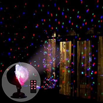 Americana Patriotic Red White & Blue Stars Whirl a Motion LED Projector ...