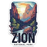 Amazon.com - Zion National Park Sticker - Waterproof Vinyl Decal for ...