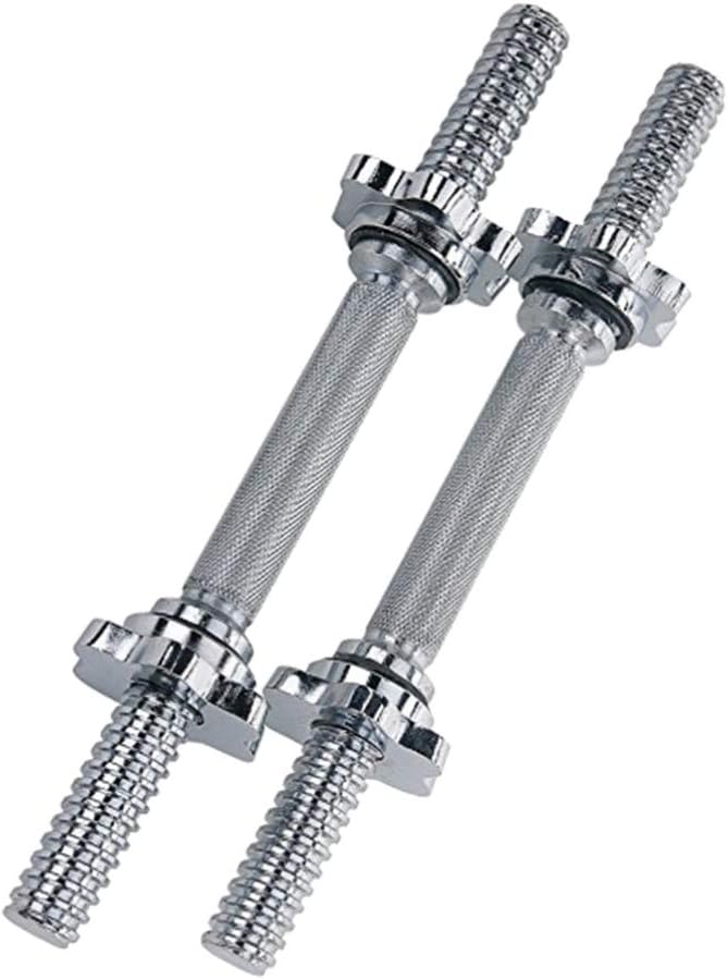 VORCOOL 2 PCS 1-Inch Dumbbell Handles Pair Dumbbell Bar Stainless Steel ...