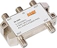 Amazon.com: BAMF 4-Way Coax Cable Splitter Bi-Directional MoCA 5 ...