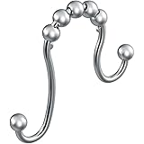Amazon.com: Moen SR2100CH Shower Curtain Rings, Pack of 12, Chrome ...
