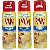 Amazon.com : Pam Butter Flavor Cooking Spray, 5 oz : Non Stick Cooking ...