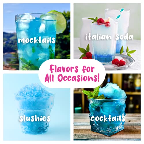 Hawaiian Shaved Ice Syrup Blue Cotton Candy Pint bundled with Blue ...