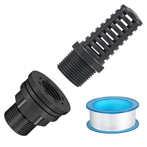 PVC Bulkhead Fitting Double Threaded Bulkhead Water Tank Connector with ...