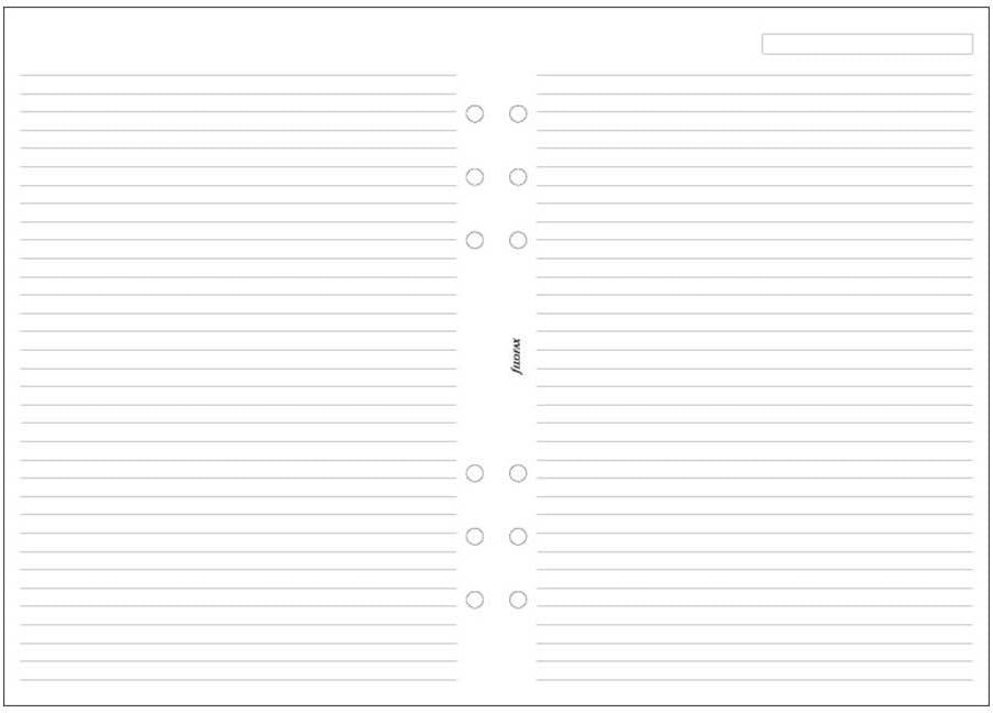 Amazon.com : Filofax A5 Ruled White Paper (B343008) : Office Products