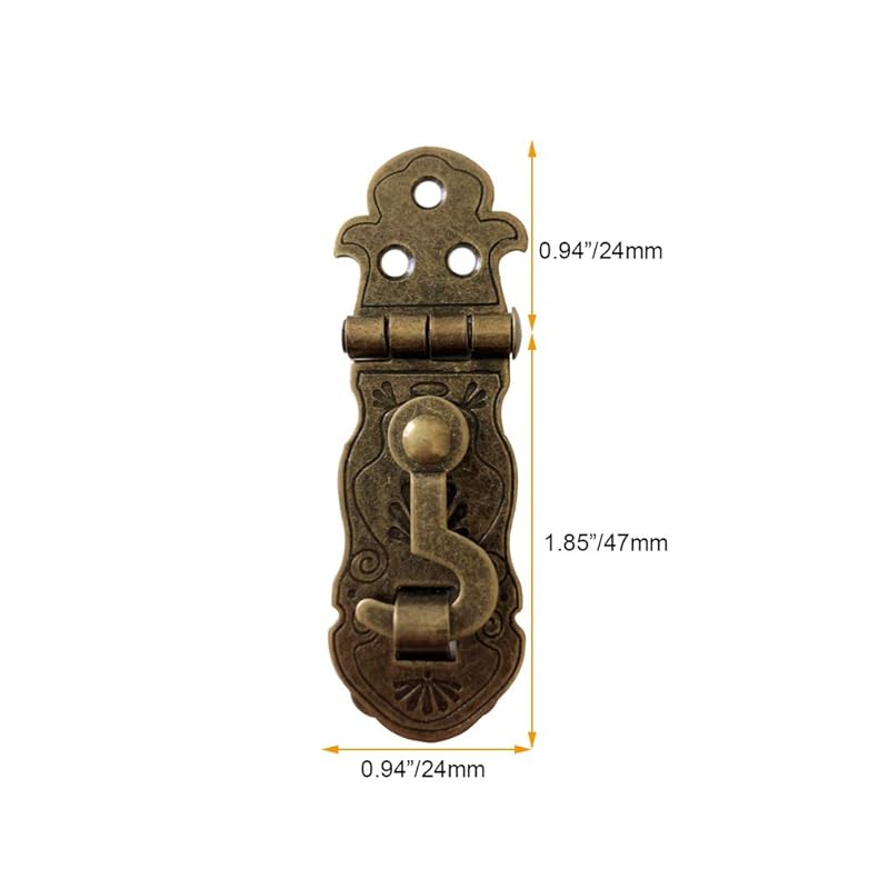 Solid Brass Hasp | Antique Brass