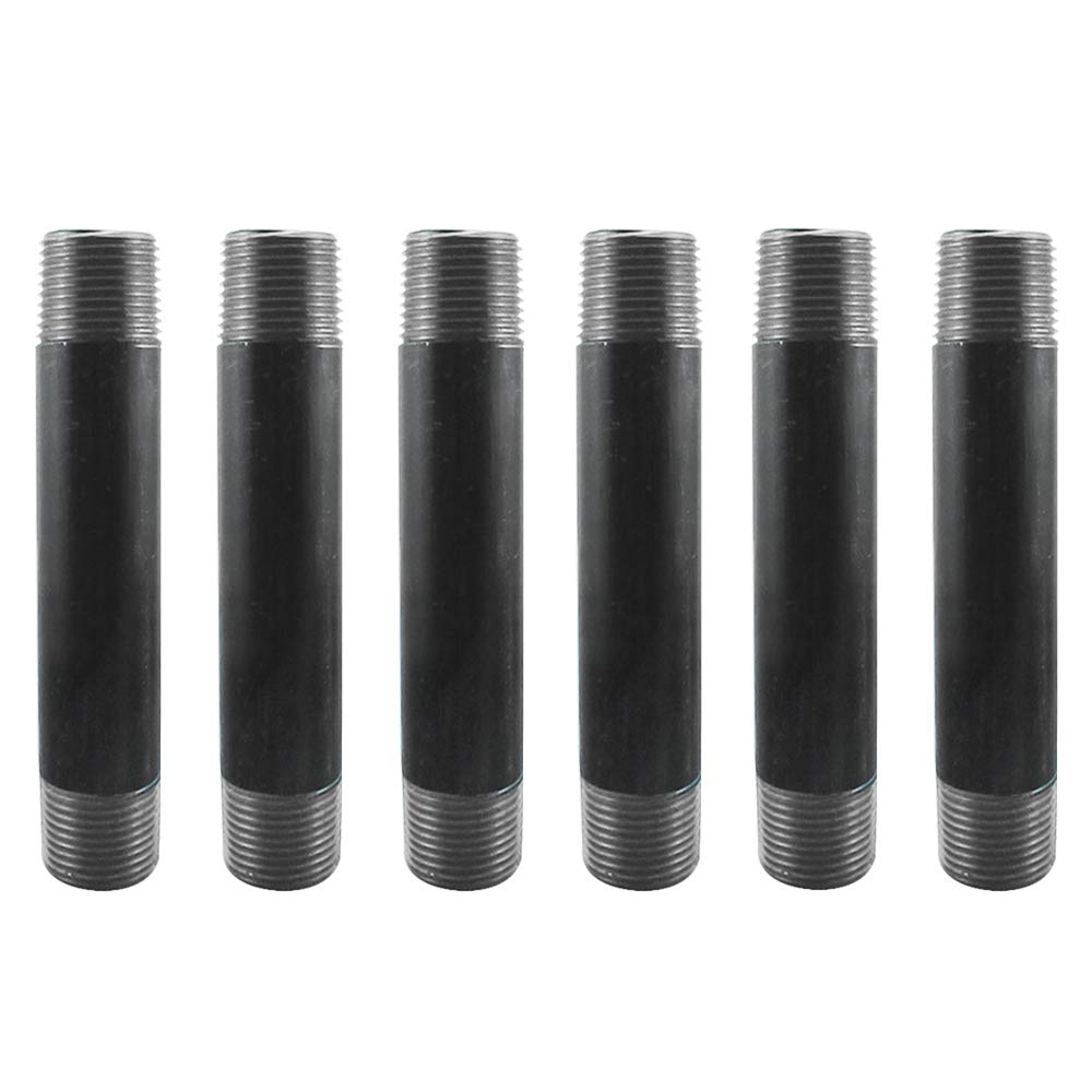 GeilSpace 3/4" × 5" Heavy Duty Pre-Cut Grey Metal Pipe, Industrial ...