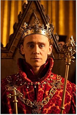 The Hollow Crown Tom Hiddleston as Prince Hal Head Shot in Red and Gold ...