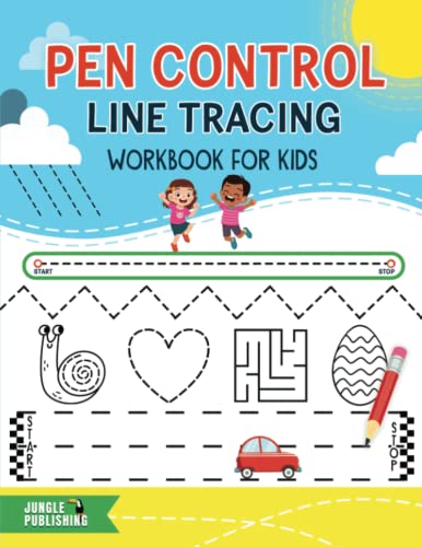 Pen Control Line Tracing Workbook for Kids: Pencil Control Preschool ...