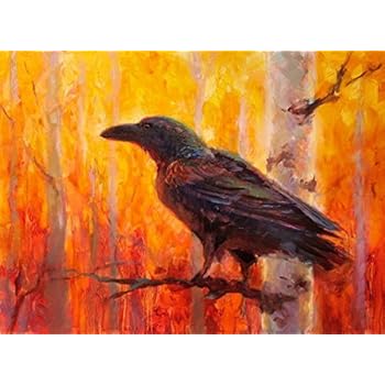 Amazon.com: Krahe Rudi Hurzlmeier Black Raven Crow In Boots Fantasy Art ...